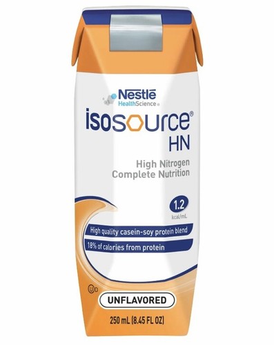 Nestle Isosource HN Tube Feeding Formula Unflavored 250 mL Carton 24 Ct ...