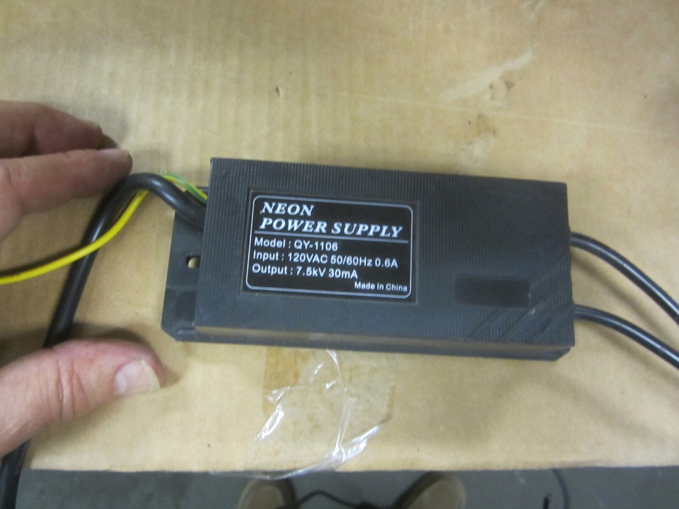 Strong NEON sign TRANSFORMER 7500 volts 7.5KV 7,500v 30ma power supply ...
