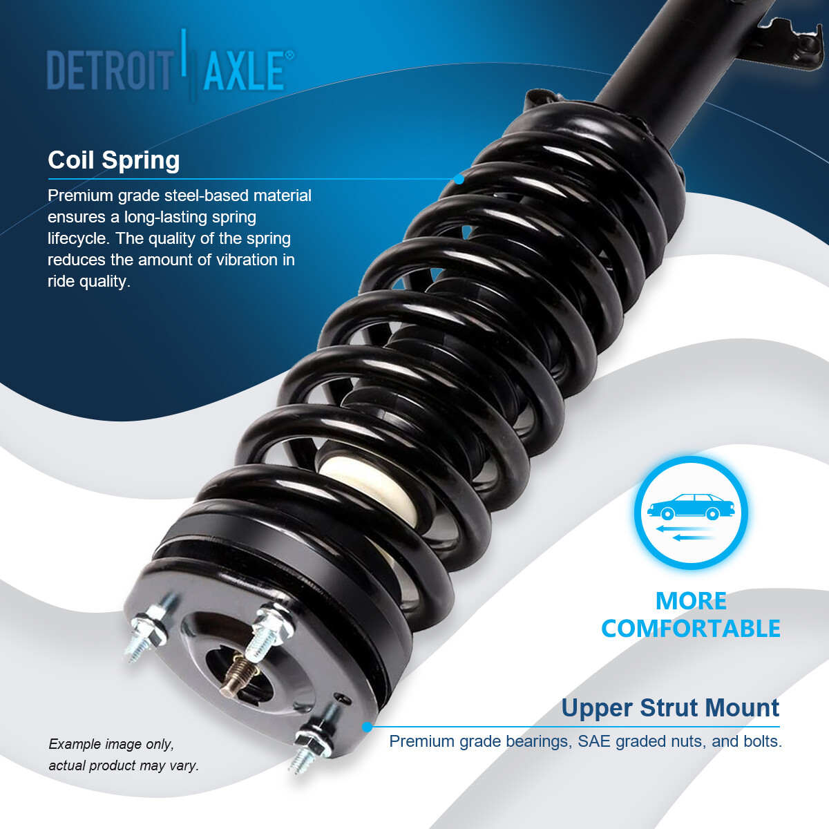 Front Struts with Coil Springs Assembly Struts Shocks for 2003 - 2008 ...