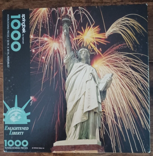 SPRINGBOK Enlightened Statue of Liberty Jigsaw PUZZLE 1000 Pcs PZL6140 ...