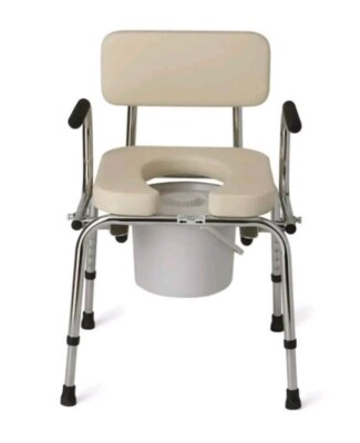 Guardian Padded Drop-Arm Commode G98204 By Medline 767674098824 | eBay
