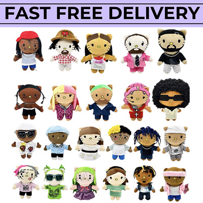 Travis Scott Billie Eilish Hello Kitty Plush Doll Rapper | eBay