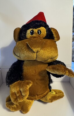 GEMMY Movin' Monkey Mojo Animated Spinning Dancing Music I LIKE TO WORK ...