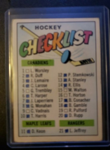 1967 68 Topps #66 Checklist Marked | eBay