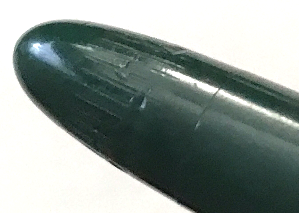 Vintage SHEAFFER CADET Plunger Fountain Pen GREEN 14K Feather Touch #5 ...