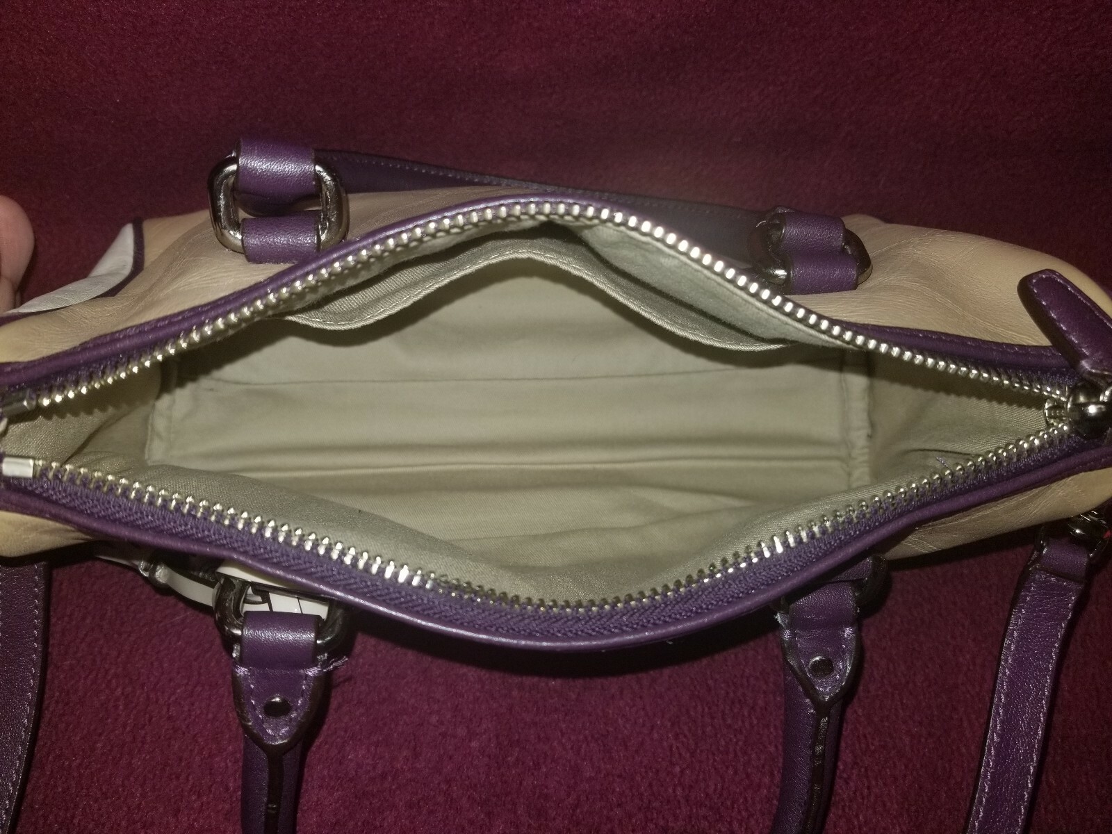 Coach Tri Color Leather Convertible Bag - Gem