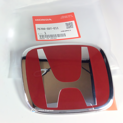 06-11 For Honda Civic 2DR Coupe JDM RED H Type R - Front Rear Emblem EX ...