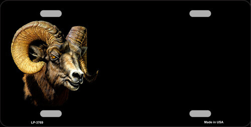 Big Horn Sheep Offset Metal Novelty License Plate Tag LP3769 | eBay