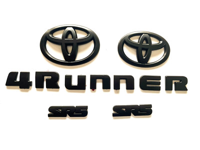 NEW For 2010 - 2024 TOYOTA 4RUNNER SR5 MATTE BLACKOUT EMBLEM OVERLAY ...