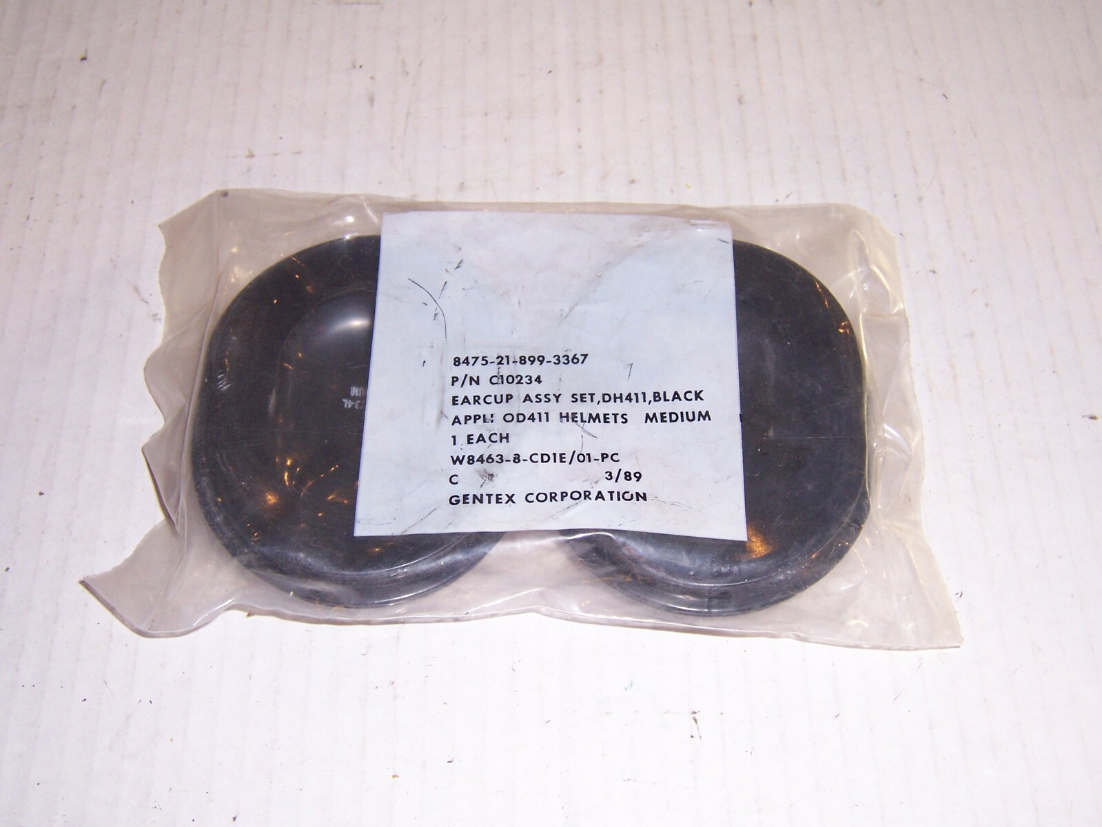 2pcs BLACK SPH-4B EARCUPS Flight Helmet Ear Cup Kit From GENTEX Size ...