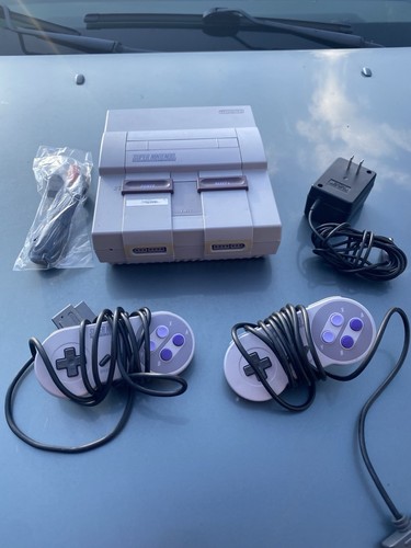 Super Nintendo SNES Console Bundle Tested! Has Wear | eBay