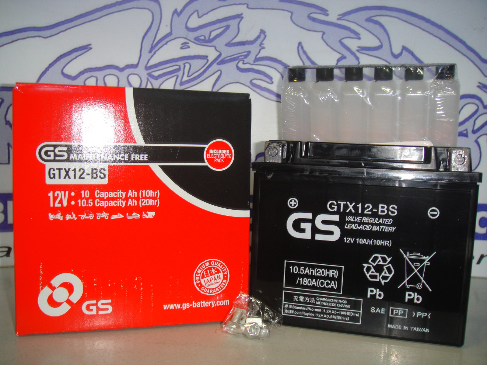 BATTERIA GS GRUPPO YUASA GTX12-BS=YTX12-BS SYM JOY MAX GTS E3 IE 250 ...