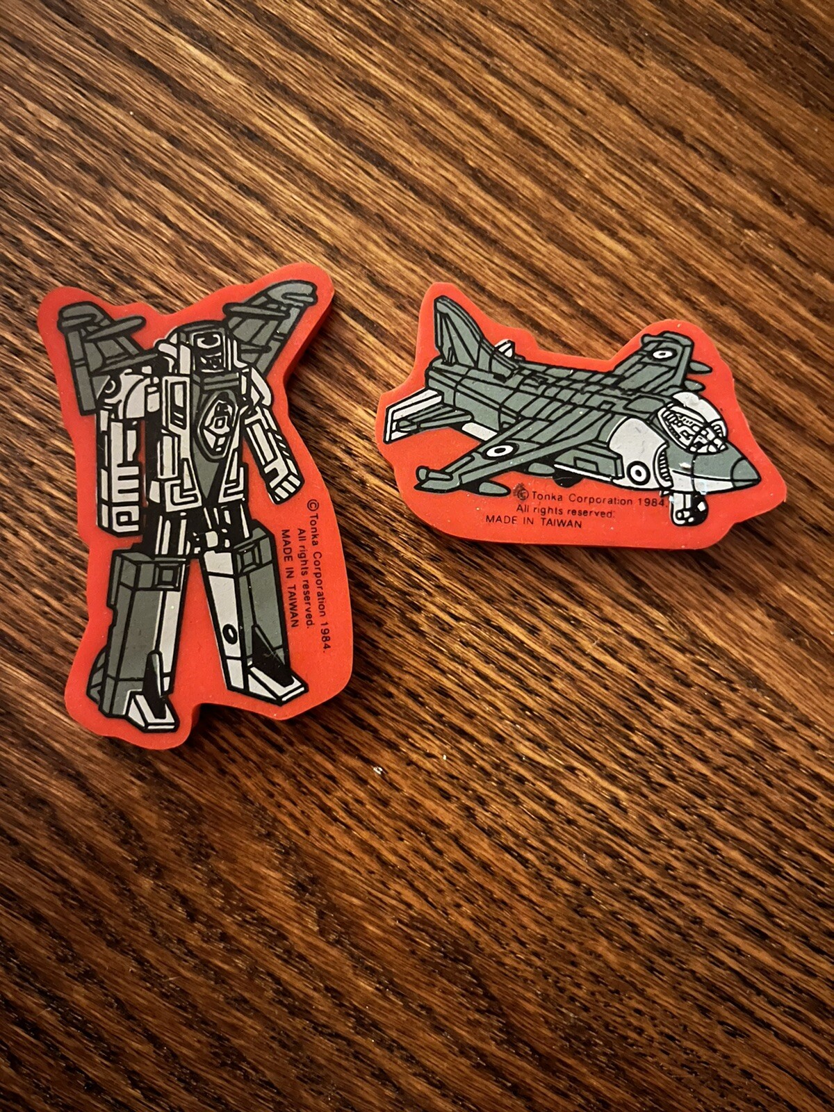 1984 Tonka Gobots Leader-1 Eraser Figure Robot 2 Erasers Airplane 80s ...