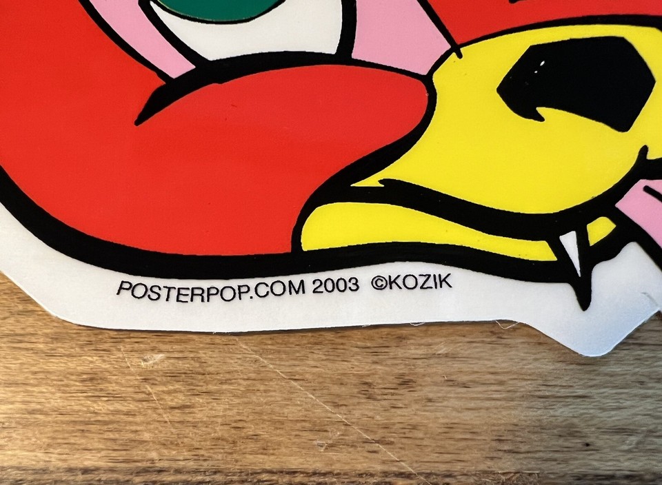 Vintage 2003 Kozik Bunny Art Graffiti Sticker NOS Rare! Labbit Kid ...