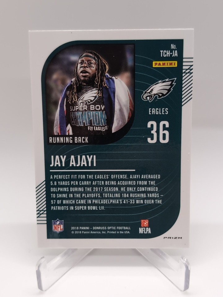 2018 Donruss Optic Jay Ajayi #TCH-JA The Champ Is Here Philadelphia ...