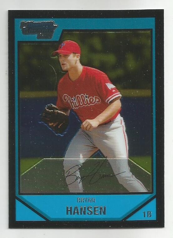 BRYAN HANSEN 2007 BOWMAN CHROME PROSPECTS CARD NM-MT+ CONDITION | eBay