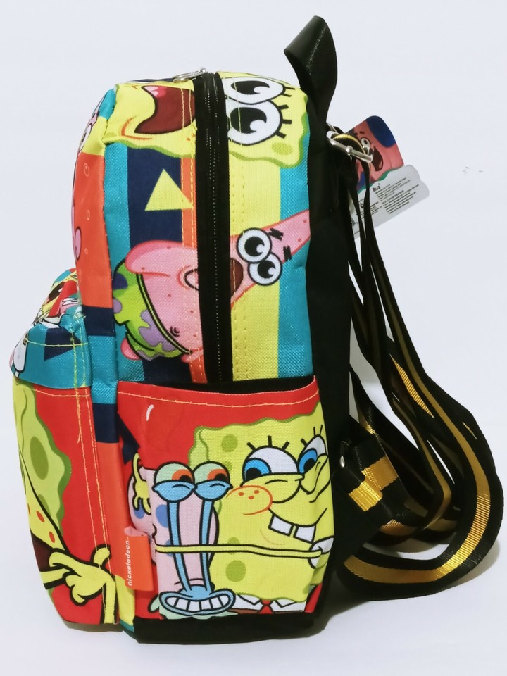 Nickelodeon Spongebob Patrick All Over Print 12" Mini Backpack Purse ...
