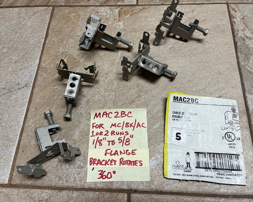 Nvent CADDY NEW MAC2BC 5 BEAM CLAMP WITH Wire Cable Clip FOR 2 MC/AC/BX ...