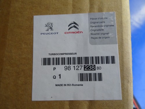 Neuer Original PSA Turbolader für Peugeot 1.2 / 96 kW, 130 PS / 836250 ...