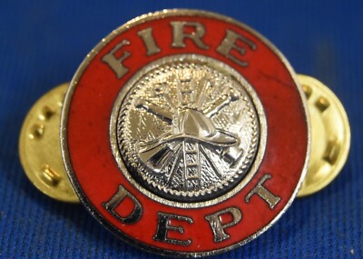 FIRE DEPARTMENT COLAR COLOR SHIRT METAL CLASP PIN FOR UNIFORM | eBay