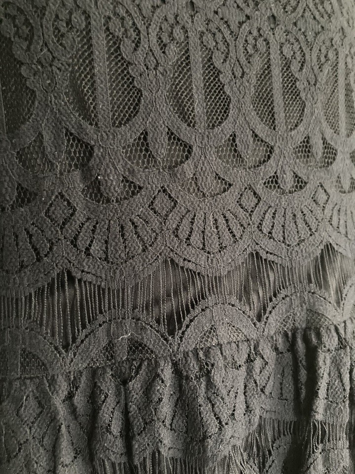 Black Flower Lace Forever 21 Dress Size 2x Short Sleeve punk goth cute ...