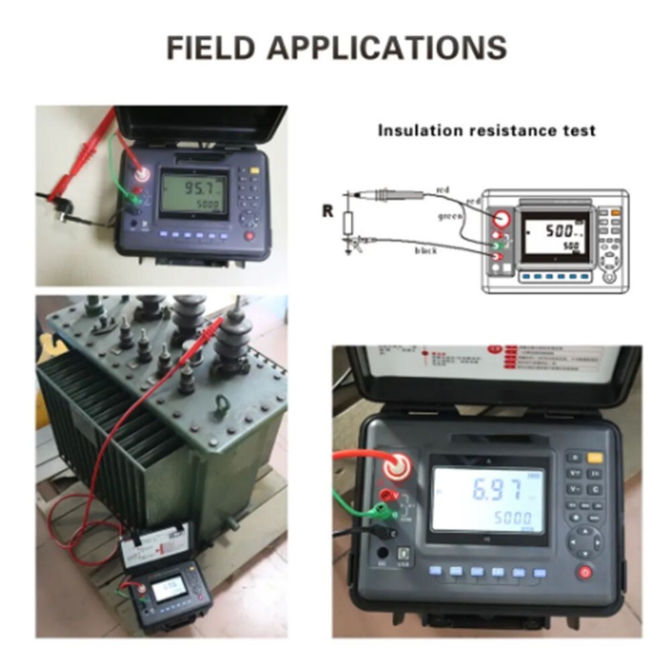 5KV High Voltage Resistance Tester High Voltage Insulation Meter Tester ...
