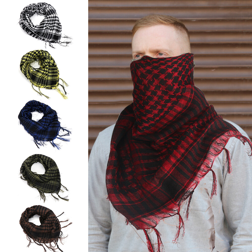 Black & White Palestine Head Scarf Wrap Arafat Shemagh Keffiyeh ...
