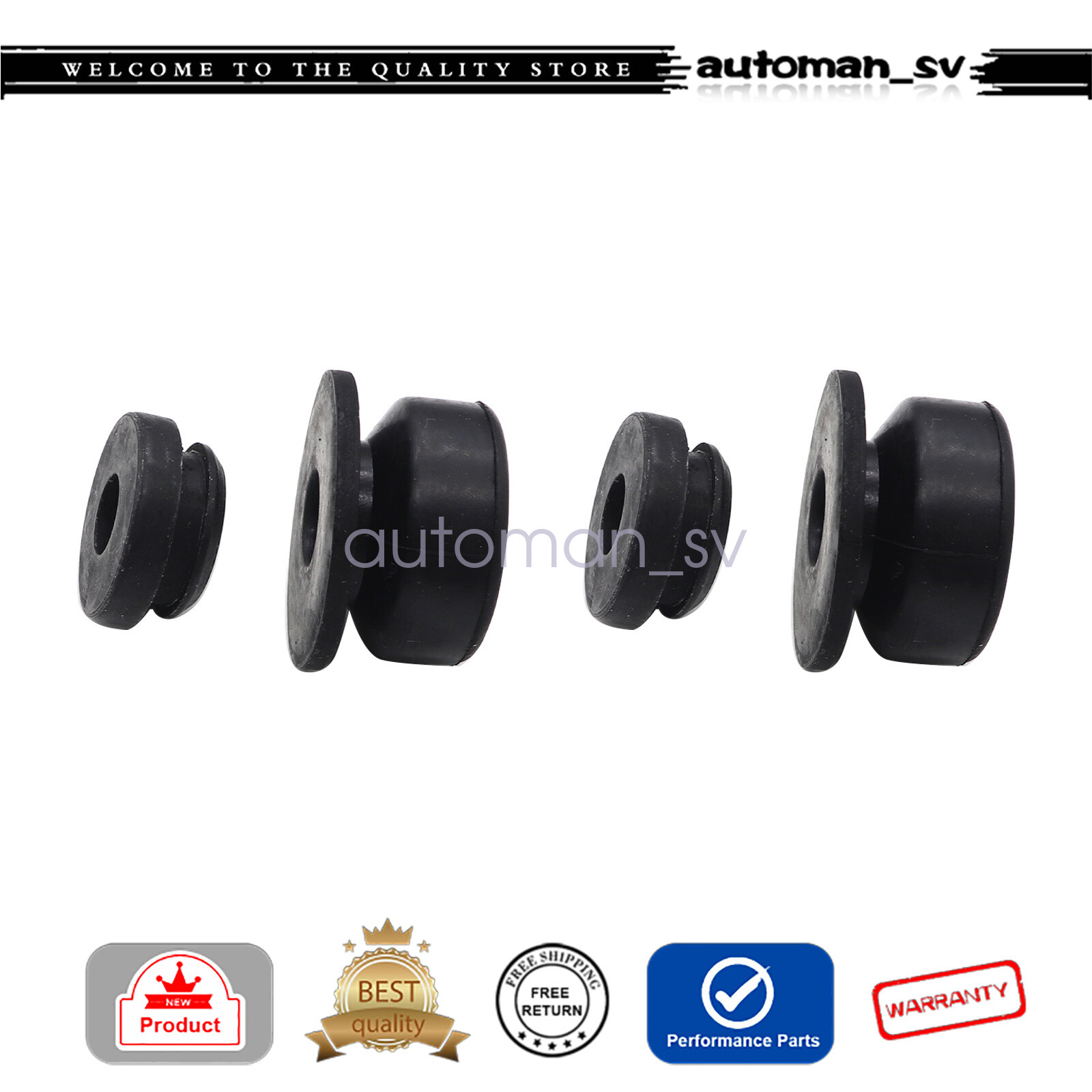 4Pcs Radiator Upper Lower Rubber Cushion Bushing For Acura Integra TSX ...