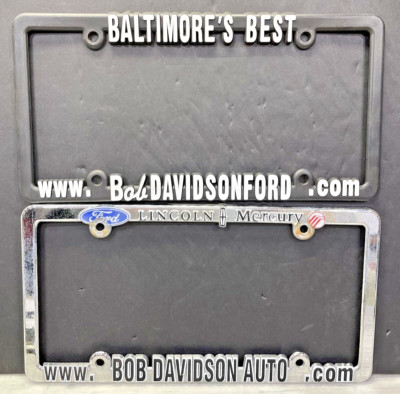 2 Bob Davidson Dealer License Plate, Tag Frame, Joppa Road, Baltimore ...