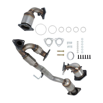 Labwork Y pipe All 3 Catalytic Converter For Nissan pathfinder 3.5L ...