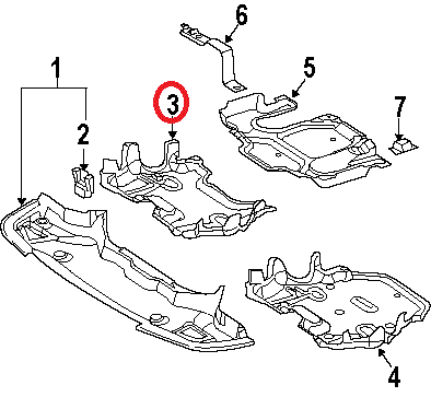 NEW GENUINE MERCEDES BENZ MB E CLASS W211 E320 ENGINE UNDERTRAY ...