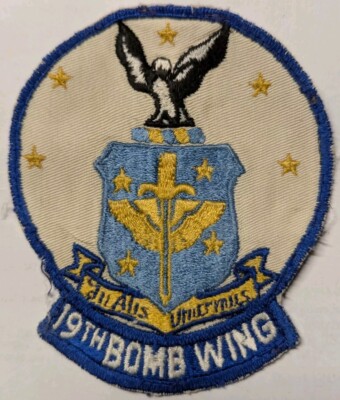 1950s 1960s USAF 19th Bomb Wing Flight Jacket Patch - B-52 Unit X | eBay