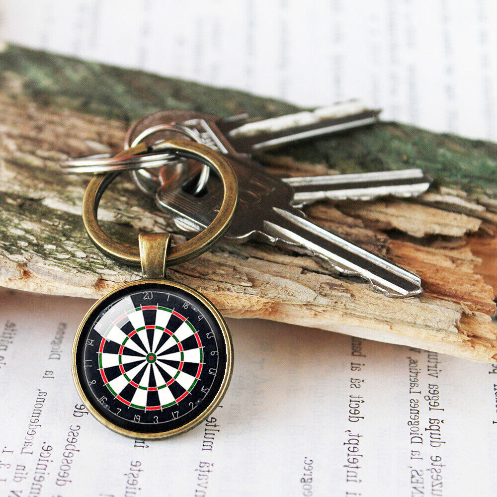 Darts Key chain Keychain Keyring Vintage Dart Board Target Sports Gift ...