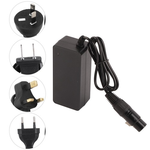 4 Core XLR Connector Adapter DC12V 3A Power Supply Charger For ...