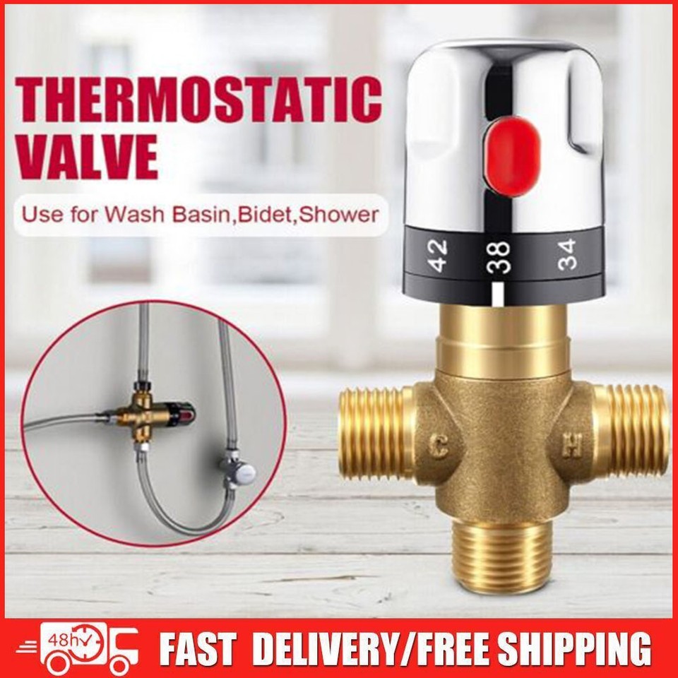Water Temperature Mixing Valve Thermostatic Shower Mixer Controls ...