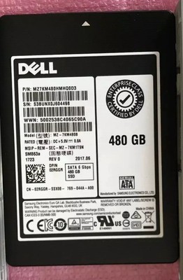 DELL SAMSUNG MZ7KM480HMHQ0D3 2.5" SSD R730 R630 R740 R640 02RGGR 2RGGR ...