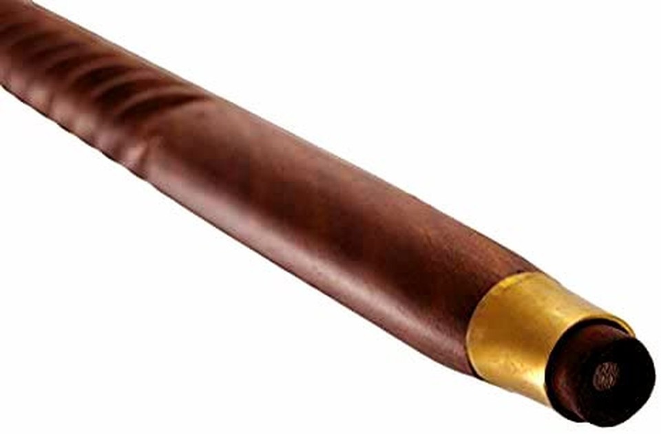 37" Walking Stick - Wooden Red Sprial Decorative Walking Cane with a ...
