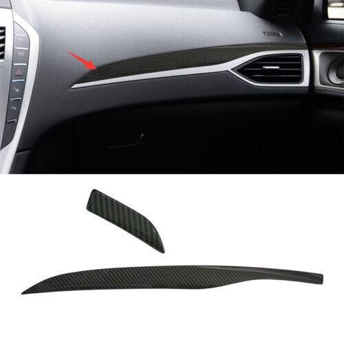 For Lincoln MKZ 2014-2020 Carbon Fiber Co-Pilot Dashboard Strip Cover ...