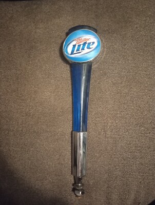 Miller Lite Beer Acrylic Blue Tap Handle | eBay