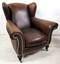 Leather Wingback Lounge Chair by DeCoro | eBay