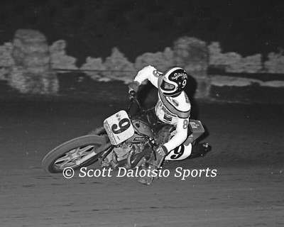 1982 JAY SPRINGSTEEN 8 X 10 ASCOT AMA FLAT TRACK MOTORCYCLE RACING ...