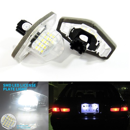 2x 6000K White 18-SMD LED License Plate Lights Lamp For 2009-2011 Honda ...