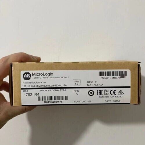 New Factory Sealed AB 1762-IR4 SER A MicroLogix 4CH RTD Resistance ...