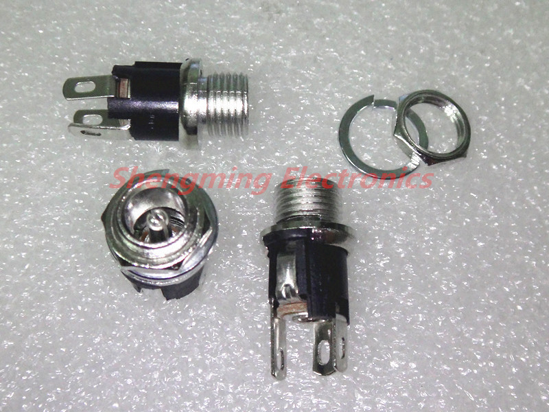 50PCS DC Power Jack DC-025M 5.5X2.1mm Panel Mount Bulkhead High Quality ...