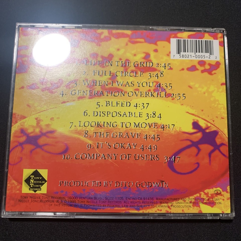 WILDSIDE S/T SELF TITLED 1995 10 TRK CD TNT TONY NICOLE TONY Records ...