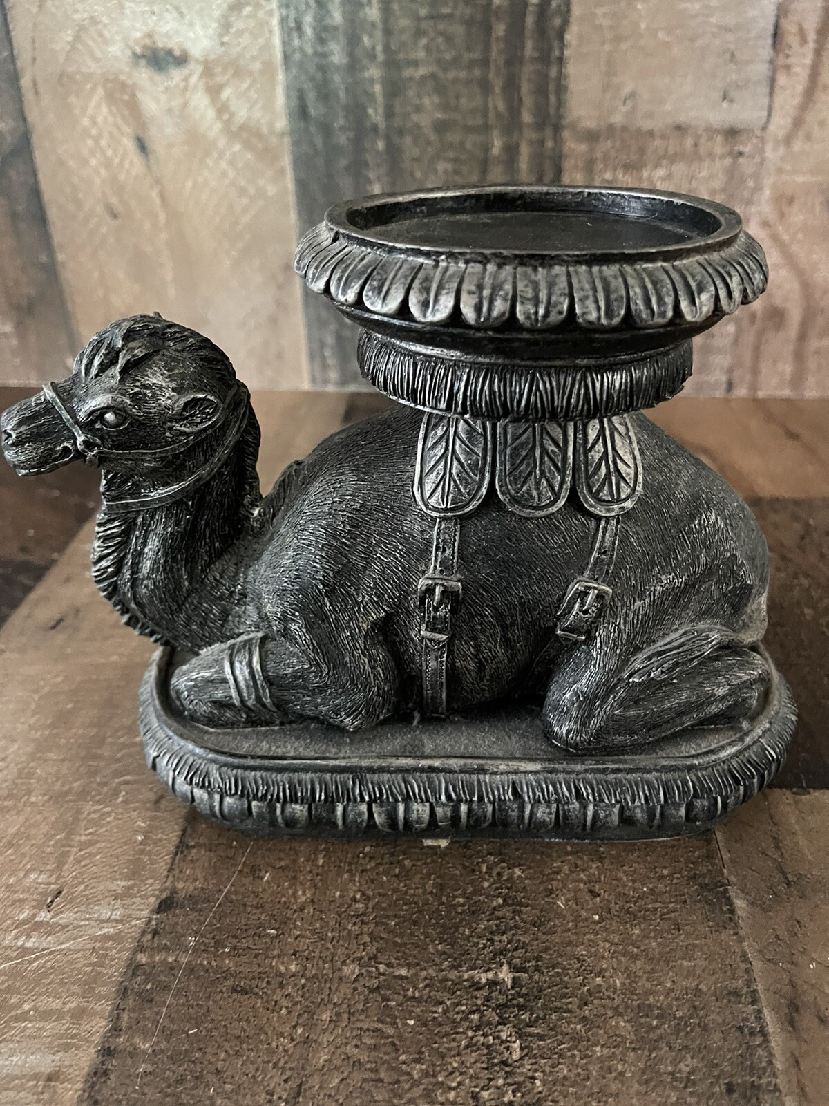 Vintage Camel Candle Holder Cast Resin Pillar Candle | eBay