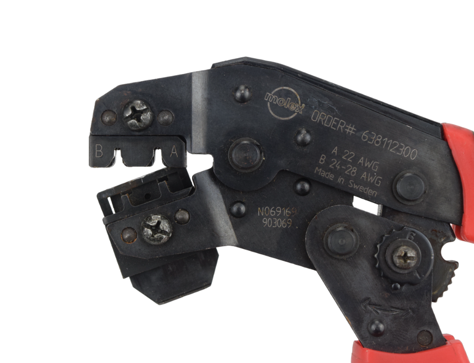 Hand Crimp Tool Electrical Cable Ratchet Crimper 28-22 AWG | Molex ...
