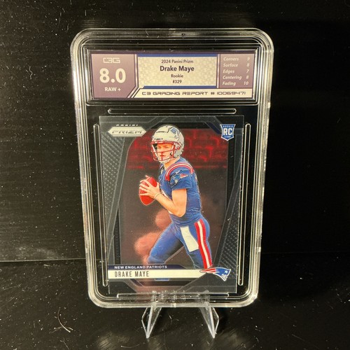 Drake Maye 2024 Prizm Base Rookie Card RC #329 Patriots | eBay