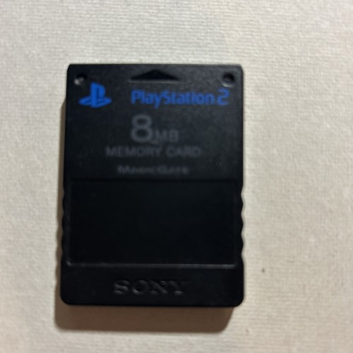 Sony Playstation 2 PS2 Official OEM MagicGate Black 8mb Memory Card ...