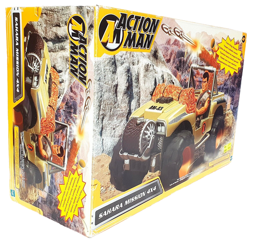 Hasbro 12" ACTION MAN GI Joe Figure SAHARA MISSION 4x4 JEEP MISB`01 ...
